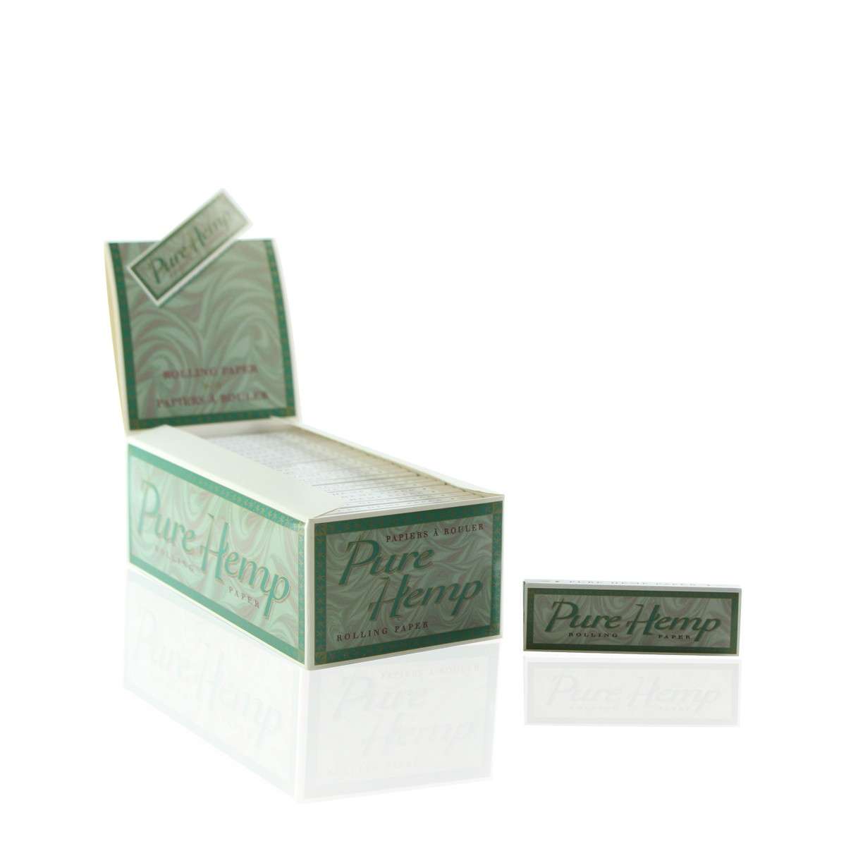 Pure Hemp Rolling Papers Single Wide Classic - Big Green Train
